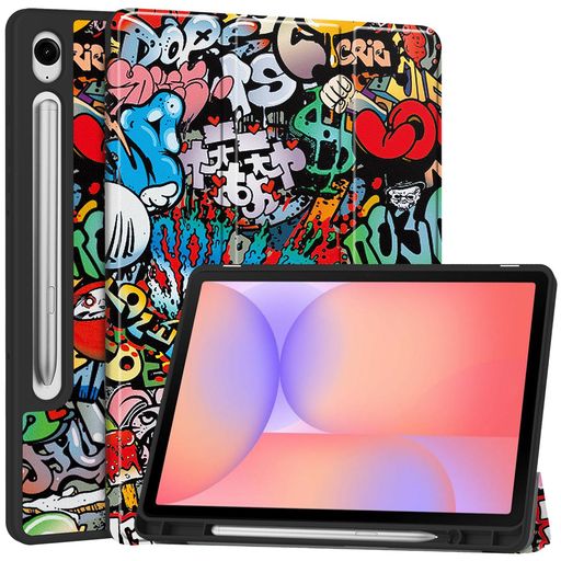 【対応機種】 :Galaxy Tab S10 Lite / S9 FE / S10 FE / S9専用ケースです。※ご注意※本製品にペンは含まれていません。 【自動睡眠機能機能】 マグネット内蔵、フタの開閉を行うと連動して画面の電源ON/O...