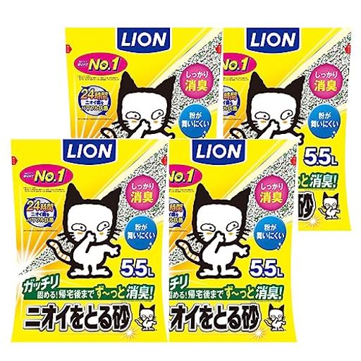 本体サイズ (幅X奥行X高さ) :38x30x5cm 本体重量:4.4kg 内容量:5500ml 原産国:日本 実際に届く商品のパッケージは画像と異なる場合がございます ガッチリ固まる鉱物製の猫砂。 オシッコやウンチのニオイをしっかり消臭。...