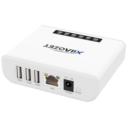 古いUSBプリンターをネットワーク対応にアップグレード(最大3台同時接続): USB接続の旧型プリンターを簡単にネットワークプリンター化できるプリントサーバーです。最大3台のUSBプリンターを同時にLAN上で共有可能。複数のPCから自動で印...