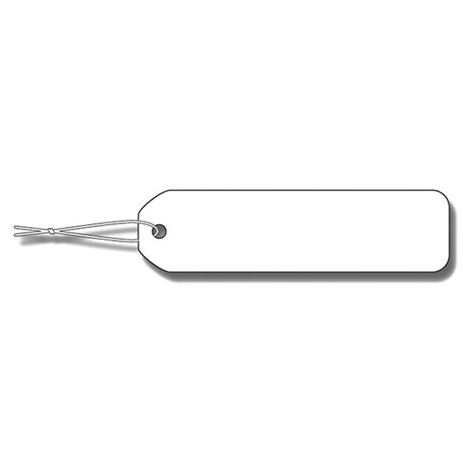 1枚サイズ:12x45mm 色:白 商品特徴1:綿糸付 商品特徴2:ミシン目なし 用途:商品の価格表示などの提札として