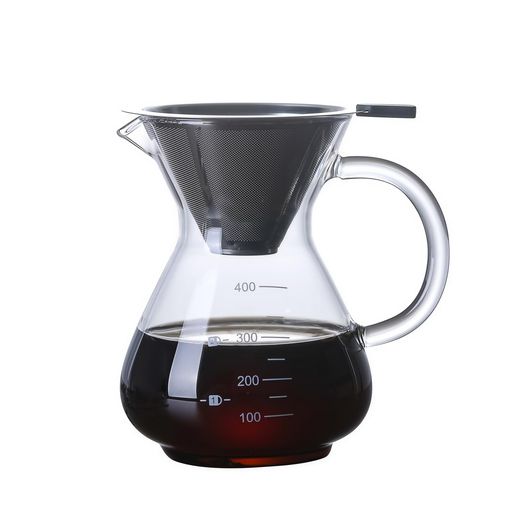 コーヒーポットは400ml/600ml/800mlの容量があり、高ホウケイ酸塩ガラスで作られており、非常に高い耐熱性と耐寒性を備えています。これにより、冷たい水で洗ったばかりのコーヒーサーバーに180°の熱水を注いでも、爆裂することはありま...