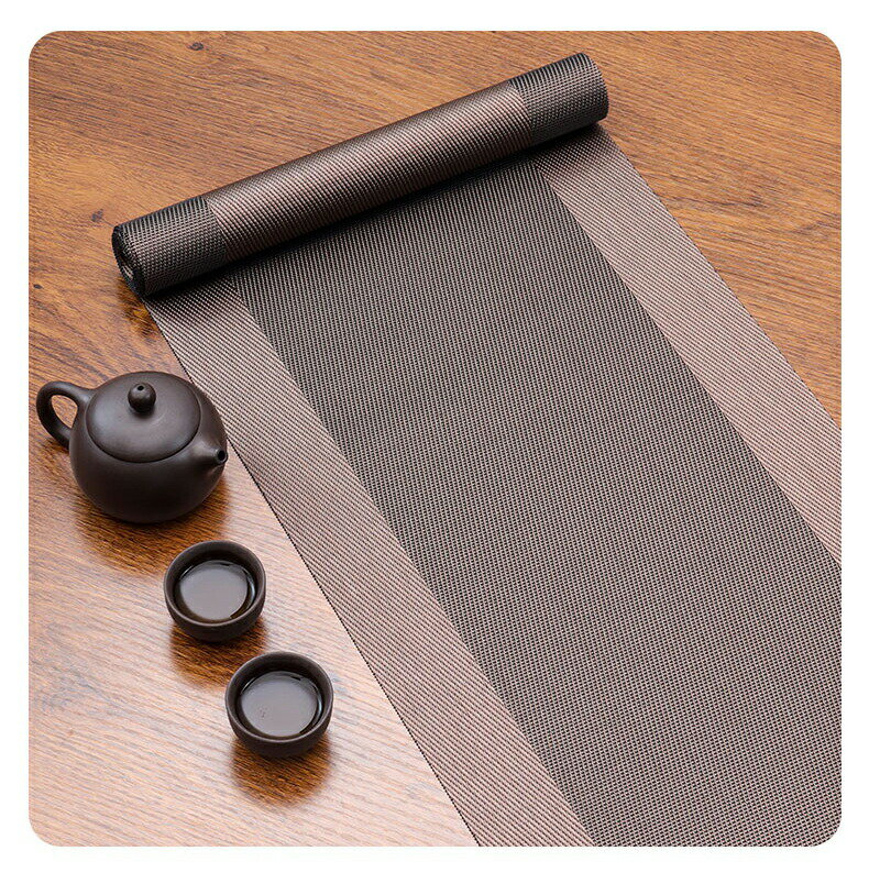 【適用場所】テーブルランナーは、クリスマス、ホリデー、結婚式、パーティー、家庭、キッチン、レストラン、ホテル、クラブなどを飾るために適で、お祝いの環境を作り出します。素材 PVC カラー ブラウン シルバーサイズ(約) 30x120cm 3...