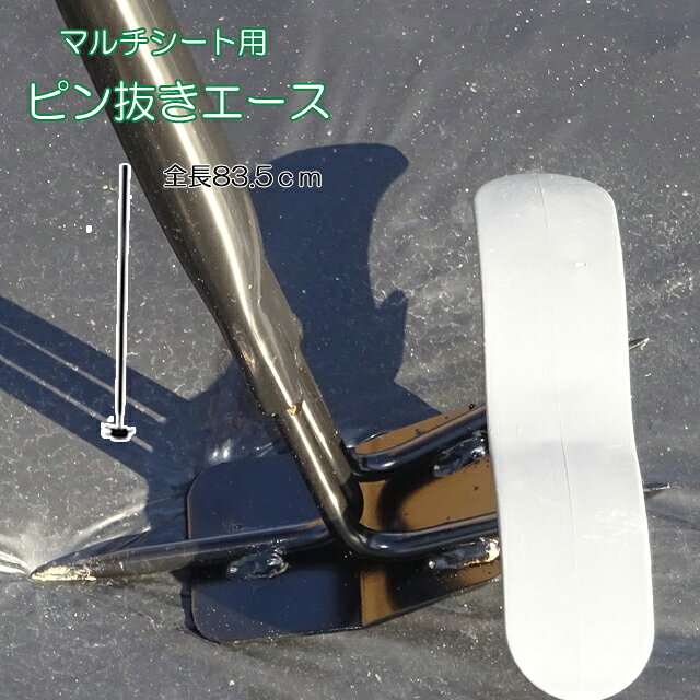 商品仕様 メーカー：小林金物 生産国：日本製 サイズ：幅115×奥行35×高さ835mm 重量：約360g 材質 本体：鉄、カチオン電着塗装塗装仕上 キャップ：ポリエチレン ここに注目 ・農業用マルチシートや防草シート、防虫ネットなどを固定...