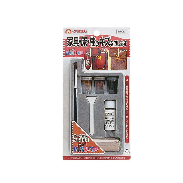 ☆☆商品仕様☆☆ ＜セット内容＞ ●パウダー密着液、スティックパテ、ヘラ、筆×各1 ●カラーパウダー×3色（ダーク系） ●サンドペーパー×2種、パレット×1、混合表 ＜成分＞ ●カラーパウダー：顔料、他 ●パウダー密着液：エタノール、エチル...
