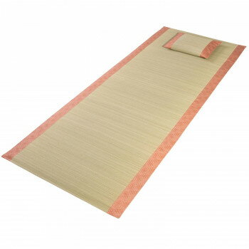 ※お届け地域により、別途運賃がかかる場合やお届けできない場合がございますので、お問い合わせ下さい。 天然い草100％使用、同柄の枕も付いて夏のお昼寝に最適です。マットレスは中材にウレタンを使用しているので弾力性があり、フローリングの上でも快...