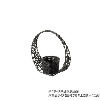 ※お届け地域により、別途運賃がかかる場合やお届けできない場合がございますので、お問い合わせ下さい。 満月のような見た目が特徴です。ポット部分が丸形の落ち着いたブラックカラーになっております。サイズΦ7.5×H5cm個装サイズ：7.5×7.5...