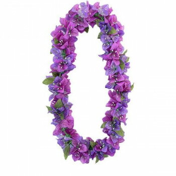 ※お届け地域により、別途運賃がかかる場合やお届けできない場合がございますので、お問い合わせ下さい。 こちらの商品は花の数が多く通常よりボリュームがあるレイとなっています。とても華やかなレイアイです。サイズ長さ:約100cm、首にかけた時:約...