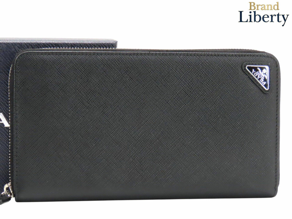 ● ブランドプラダ　PRADA ● 商品名サフィアーノ トライアングル　ジップアラウンド財布　ラウンドファスナー長財布　オーガナイザー ● サイズW：21cm　H：12cm　D：2.5cm ● 仕様札入れ2 ファスナー小銭入れ1 カード入れ...