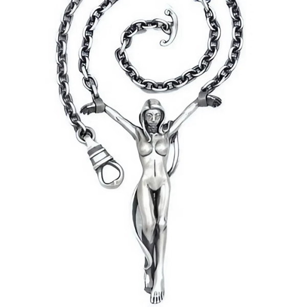 ■Mad Graffiti/マッドグラフィティ【ペンダント、ネックレス】 └【タイプ】 シルバー 925女性像 クロス十字架 蛇スネーク フェザー羽 スカル 骸骨 ドクロ ハート心臓 茨 荘厳 幸運 ギリシャ文明 神殿 アンカサス ルシファ...