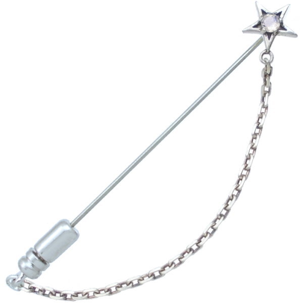 ■ノンブランド 【 ピンバッチ ラペルピン 】 └【タイプ】 シルバー925 星 スター 父の日 入学 卒業 就職 ギフト 誕生石 ガーネット アメシスト アクアマリン ダイヤモンド エメラルド ムーンストーン ルビー サファイア ペリドッ...