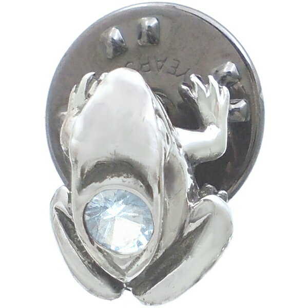 ■ノンブランド 【 ピンバッチ ラペルピン 】 └【タイプ】 タイタック 睡蓮 蛙 カエル かえる 縁起 シルバー925 父の日 入学 卒業 就職 ギフト 誕生石 ガーネット アメシスト アクアマリン ダイヤモンド エメラルド ムーンストー...