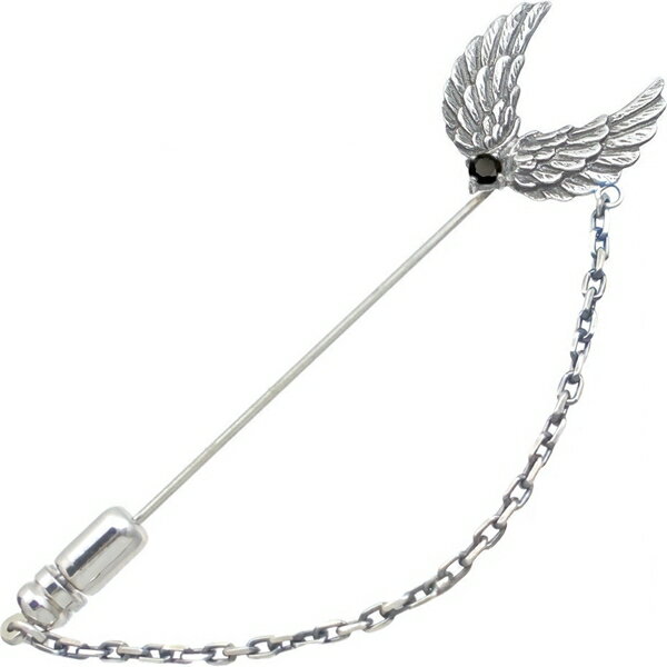 ■ノンブランド 【 ピンバッチ ラペルピン 】 └【タイプ】 キュービック CZ キュービックジルコニア シルバー925 紋章 メッセージ ワッペン emblem フェザー 羽 ウイング 父の日 入学 卒業 就職 ギフト 誕生石 幸運 財運...