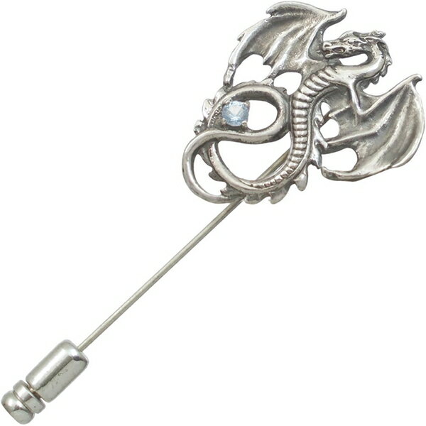 ■ノンブランド 【 ピンバッチ ラペルピン 】 └【タイプ】 シルバー925 ドラゴン 龍 竜 辰 父の日 入学 卒業 就職 ギフト 誕生石 ガーネット 還暦 アメシスト アクアマリン ダイヤモンド エメラルド ムーンストーン ルビー サフ...