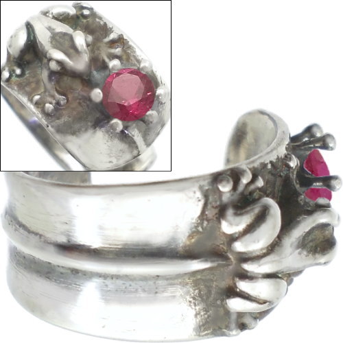 ■ノンブランド 【 イヤリング ピアス 】 └【タイプ】 シルバー925 蛙カエル 雫しずく ミルククラウン カフ カフス バースデー ギフト 誕生石 ガーネット アメシスト アクアマリン エメラルド ムーンストーン ルビー 還暦 サファイ...