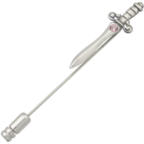 ■ノンブランド 【 ピンバッチ ラペルピン 】 └【タイプ】 シルバー925 剣 ダガー ソード 父の日 入学 卒業 就職 ギフト 誕生石 ガーネット アメシスト アクアマリン ダイヤモンド エメラルド ムーンストーン ルビー サファイア ...
