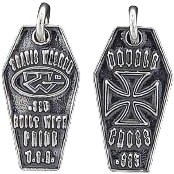 ■TRAVIS WALKER/トラヴィスワーカー【ペンダント、ネックレス】 └【タイプ】シルバー925 Double Cross Jewelry ダブルクロスジュエリー正規取扱店 ゴシック、スカル骸骨ドクロ、龍ドラゴン竜、クロス十字架、ガー...