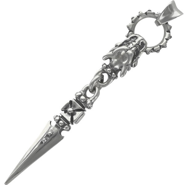 ■TRAVIS WALKER/トラヴィスワーカー【ペンダント、ネックレス】 └【タイプ】シルバー925 ゴシック、スカル骸骨ドクロ、龍ドラゴン竜、クロス十字架、ガーゴイルペンダント ウィズクロスベイル アンド ダブルクロスリング【素材:シル...