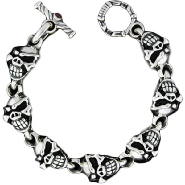 ■TRAVIS WALKER/トラヴィスワーカー【ブレスレット、バングル】 └【タイプ】シルバー925 ゴシック、スカル骸骨ドクロ、龍ドラゴン竜、クロス十字架、幸運【素材:シルバー】 ［要確認］在庫確認約1週間、米国オーダー納期約3ヶ月、国...