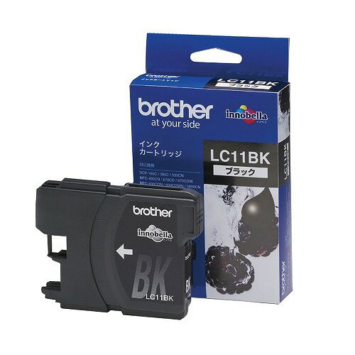 メーカー名:ブラザー brother 型番:LC11BK JAN:4977766658867 内容:純正インクカートリッジ（独立型、顔料、ブラック） 適合機種:MFC-J950DN/MFC-J950DWN/MFC-J855DN/MFC-J8...