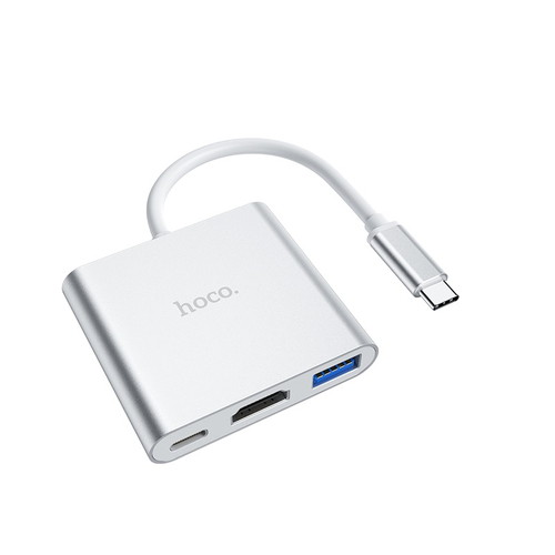 Type-CからHDMI+USB3.0+Type-C(メス)ポートを増設パソコンやスマホのType-Cポートに接続することで、Type-C給電、HDMI出力、USB3.0ポートの機能を増設できる3in1変換アダプタです。 ノートパソコンでも...