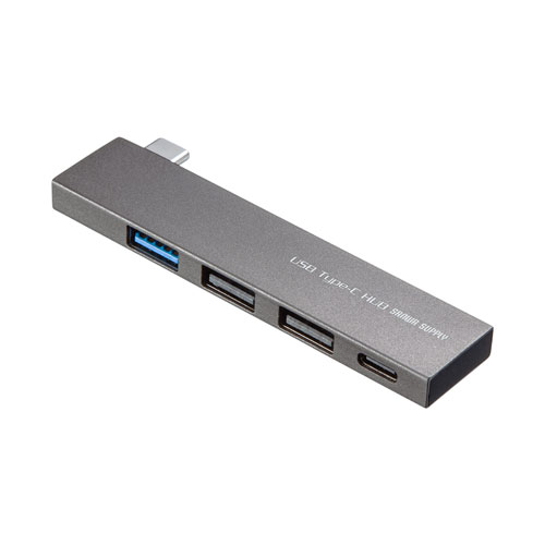 USB Type-CコネクタUSB3.2Gen1とUSB2.0機器を接続する超スリムコンボタイプUSBハブ●パソコンに直付けできる超スリムなUSB Type-Cハブです。 ●高級感のあるアルミボディです。 ●Type-Cコネクタ搭載で、Ty...