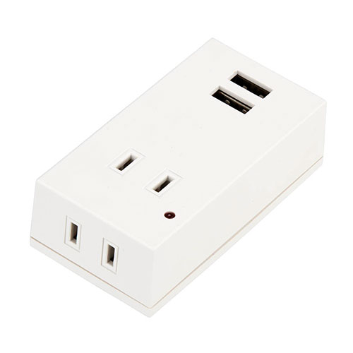 雷サージフィルターが雷などの過電圧から接続機器を保護します。●雷サージフィルターが雷などの過電圧から接続機器を保護します。 ●スマートフォンなどのデジタル機器に直接充電が可能なUSBポート付きです。 ●プラグはホコリや湿気によって発生するト...