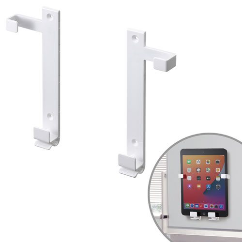 iPad・iPadmini、7〜11インチ対応　マグネットで貼り付けタイプ。冷蔵庫に貼り付けて使用が可能。●iPad・iPadmini、7〜11インチタブレットを簡単に着脱できるホルダーです。 ●本体内部には磁石が内蔵されており、冷蔵庫やホ...