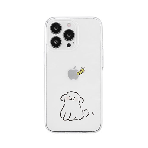 ストーリーのあるかわいいイラスト/透明感あるクリアケース/変色しにくいUVプリントAKAN「ソフトクリアケース」は、透明TPUケースに可愛いイラストが入ったケースです。 ●ユニークで可愛いイラスト ゆるカワなキャラクターのイラストがユニーク...