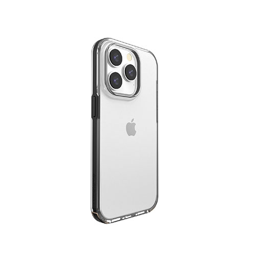 便利なメタルストラップホール付きクリアケース/TPUとポリカーボネートのハイブリッド構造/バンパー部分はiPhoneに似合うスタイリッシュなカラーmotomo(モトモ)の「イノアクロームシールドストラップケース」は、デザイン性の高いクローム...