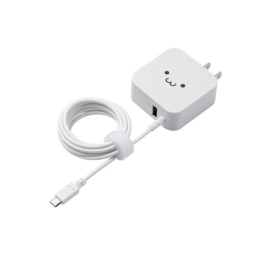 USB microBコネクタ搭載端末の充電に便利。 一体型のUSB microBケーブルに加え、USBポートを1つ搭載し、家庭用コンセントからスマートフォン・タブレットを充電できるAC充電器。USB microBコネクタ搭載端末の充電に便利...