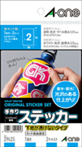 メーカー：スリーエムジャパンJAN：4906186294256型番：29425■商品説明■●手作りステッカー●下地が透けないタイプ　印刷用ホワイトフィルムラベル+保護用透明フィルムラベル●はがきサイズ ノーカット●柄の上に貼っても下地が透け...