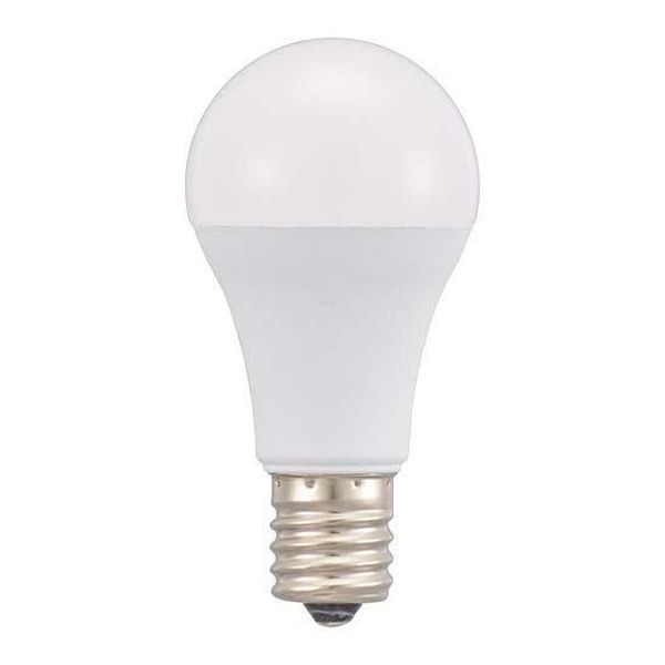 メーカー：オーム電機JAN：4971275655683型番：LDA6D-G-E17 RA 2P■商品説明■●小形電球60形相当の明るさ●光の広がり約210°の広配光タイプ●密閉器具対応■仕様■・サイズ(約):全長77mm、外径38mm ・質...