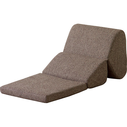 より良いくらしのために。東谷のLIGHT FURNITURE/TV枕サイズ:W46×D69-90×H37-45×SH5cm 素材:表地:ポリエステル(ツイード) 中材:ウレタンフォーム組立:完成品 原産地:中国