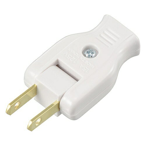 メーカー：オーム電機JAN：4971275653535型番：HS-HMVP/WP■商品説明■●家具裏等のコンセントに●1500ワットまで●補修用■仕様■・定格:15A-125V ・適合電線:VFF（ビニール平行線）/VCTFK（小判コード）...