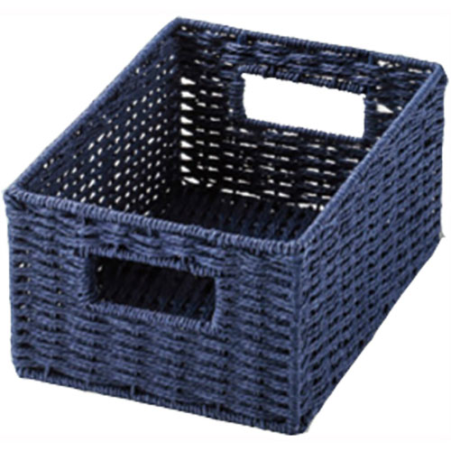 ペーパーバスケットクォータータイプ ネイビー ペーパーバスケットクォータータイプ ネイビー 商品サイズ(約) : W18×D26×H10cm 素材 : ペーパー 生産国 : 中国 ※ペーパー手作り品のため、サイズが異なる場合がございます。ま...