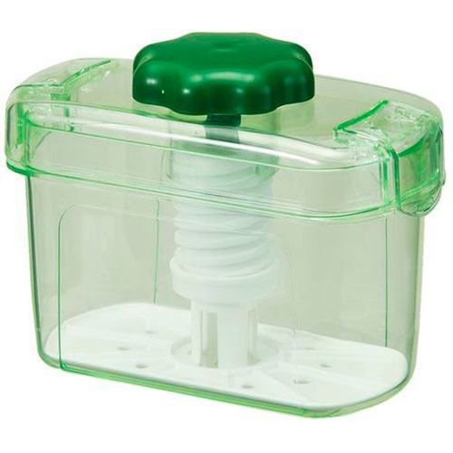 即席つけもの器 ピクレ K10 スケルトングリーン ○手軽に漬けられる即席漬物器 製品サイズ(約) : 165×85×高さ120mm 製品重量(約) : 550g 容量 : 900ml 本体・蓋 : ポリスチレン(耐熱温度 : 80℃ 耐冷...