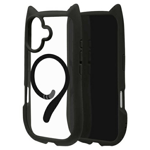 メーカー：テレホンリースJAN：4988075743342型番：8910IP5AHPMBK■商品説明■●MagSafeアクセサリをケースの上から固定できる、かわいい猫耳つきハイブリッド背面ケースです。●米軍MIL規格「MIL-STD-810...