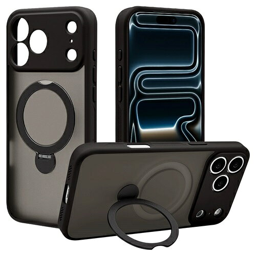 メーカー：テレホンリースJAN：4988075745261型番：9102IP5DZSFBK■商品説明■●MagSafeアクセサリをケースの上から固定できる、落下防止やスタンドにもなるリングが付いた、ハイブリッドケースです。●カメラ・ボタン・...
