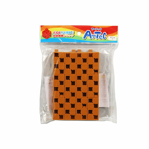 ARTEC Artecブロック 基本四角 24P 茶 ATC77752 Artecブロック 商品サイズ(単位mm) : ブロック 基本四角 : W20×H20×D20mm セット内容 : ブロック　基本四角×24pcs 重量(g) : 96...
