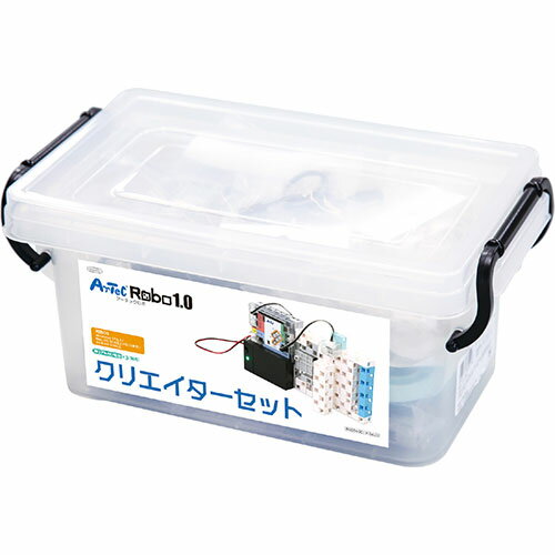 ARTEC アーテックロボ1.0 クリエイターセット ATC94497 プログラミングを始める第1歩! サイズ : 160×290×135mm 材質 : ABS、FR-4 梱包 : 袋入り 原産国 : 中国