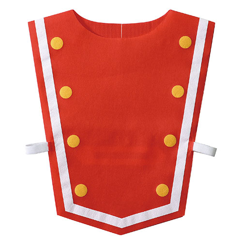 【5着セット】 ARTEC マーチングバンド用衣装オーバーレイ レッド ATC14639X5 手作り不要! 着るだけでマーチングバンド衣装のできあがり! 本体カラー : レッド サイズ : 約365×300mm 材質 : 不織布、ゴム 梱包...