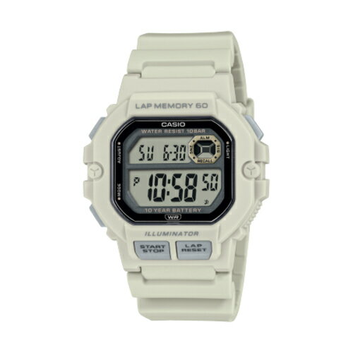 メーカー：カシオJAN：4549526408472型番：WS-1400H-8AJF■商品説明■●ヘビーデューティな角型ケースに、ランニング中でも視認し易いデジタル表示、ストップウオッチ計測に便利なフロントボタンを採用。●突然の雨や水濡れを気...
