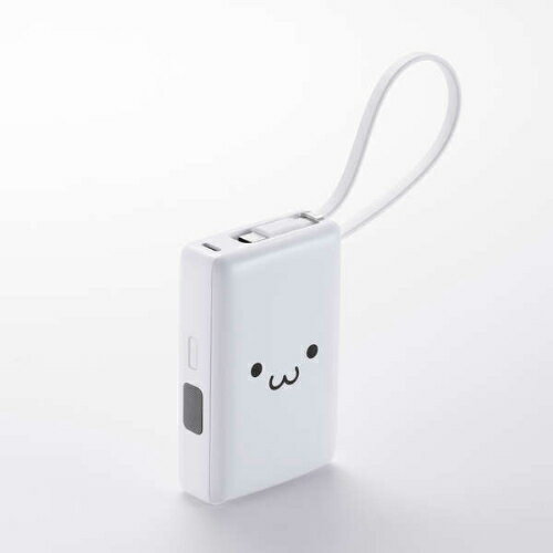 メーカー：エレコムJAN：4549550367462型番：DE-C71L-10000WF■商品説明■●USB Type-Cケーブル一体型・10000mAh容量のモバイルバッテリーです。●ポーチや小さなバッグ、ポケットにも収まる手のひらサイズ...