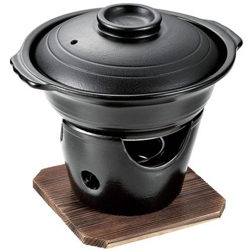 和ごころ懐石 陶器製寄せ鍋コンロセット〇陶器ならではの味わい、温かみのある風合いで料理の美味しさが引き立ちます。製品サイズ(約) : 幅205×奥行175×高さ185mm 製品重量(約) : 1235g 本体・コンロ・燃料受け : 陶器 木...
