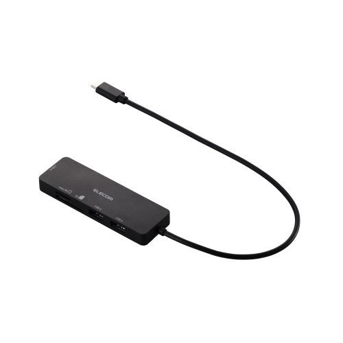 USB Type-C(TM)ハブ+1機能(SDカードスロット付き)■USBハブにSDカードスロットをプラス。USB 5Gbps(USB3.1(Gen1))対応のUSBマルチハブです。 ■USB-Aポート3つとSDカードスロット・microS...