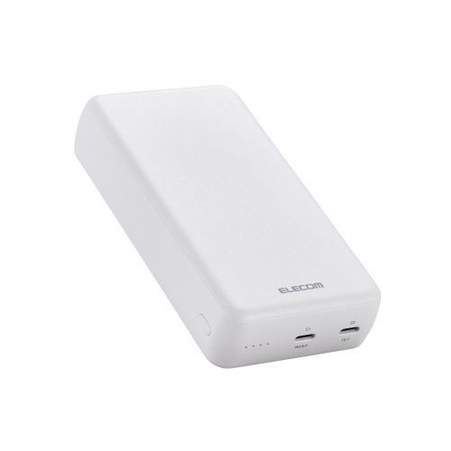 20000mAh 2C PD20W モバイルバッテリー ホワイト■USB Power Delivery 20Wに対応した2つのUSB Type-C(TM)ポートを搭載。20000mAhの大容量モバイルバッテリーです。 ■本製品(バッテリー容...