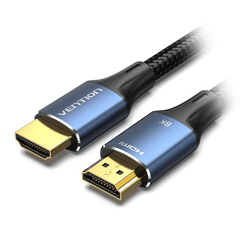 HDMIケーブル コットン編み 8K対応 アルミニウム合金 2m ブルーカラー : ブルー インターフェイス : HDMI インターフェイス技術 : 金メッキ　 解像度 : 1080P@160Hz/2K@144Hz/4K@120Hz/8K@...
