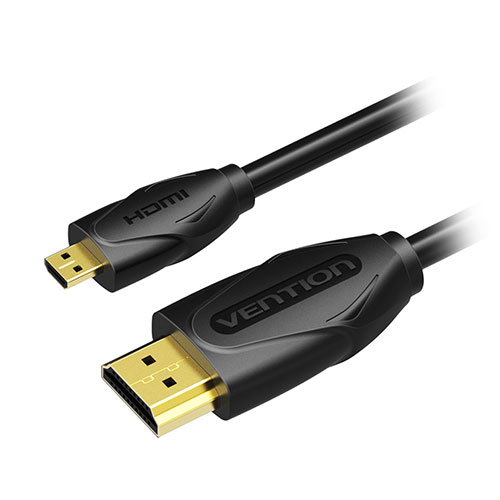 マイクロHDMIケーブル 4K対応 1.5m ブラックモデル : VAA-D03 カラー : ブラック バージョン : HDMI 1.4 解像度 : 4K@30Hz インターフェイスタイプ : Micro HDMI;　HDMI インターフェ...