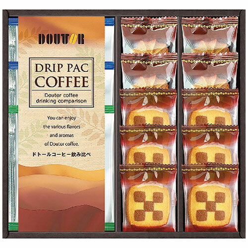 ドトールコーヒー&スイーツバラエティ大人気のドトールコーヒーとクッキーをセットにしました。ドトールは深煎りブレンドとキリマンジャロブレンドの2種類を楽しめます。美味しい珈琲で優雅なカフェタイムをお楽しみください。メーカー品番 : FADH-...