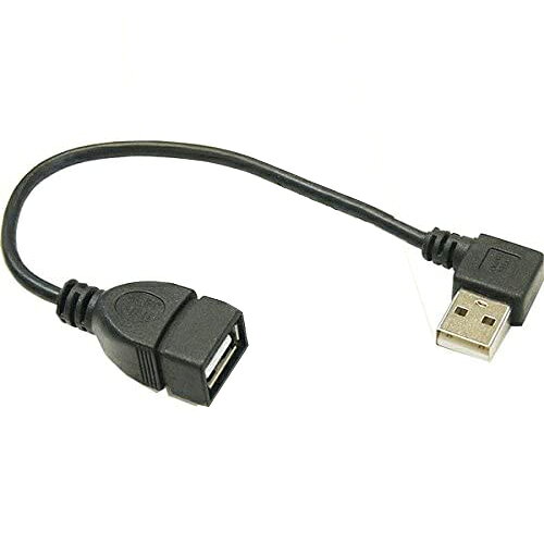 USB Atype右L20cm延長　黒USB Atype右L20cm延長　黒-